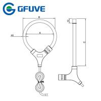 China GFUVE FQ-RCT01 Rogowski Type Flexible Current Clamp AC Measurement Probe Multi - Size 25Hz - 20kHz for sale