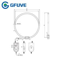 China GFUVE FQ-RCTA03 3000A Rogowski Coil Flexible Current Probe Transformer CT Secondary Current Detection for sale