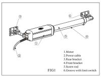 China 24VDC 500kg Dual Swing Gate Opener with 2 Arms for Courtyard Gates for sale