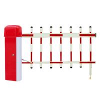 China Fence Magnetic Security Boom Barrier Gate 6M 90W 220V Adjustable Running Speed for sale