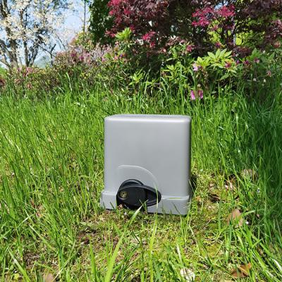 China Automatic Sliding Gate Motor DC 24V 400kg Capacity Sliding Opener with 2 Remote Controls for sale