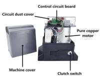 China 370W 600Kg Light Weight Sliding Gate Motor With Built In Control Board for sale
