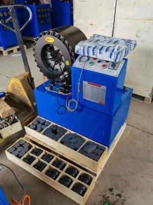 China 4 Inch Industrial Braided Hose Crimping Machine 3kw Compact Structure for sale