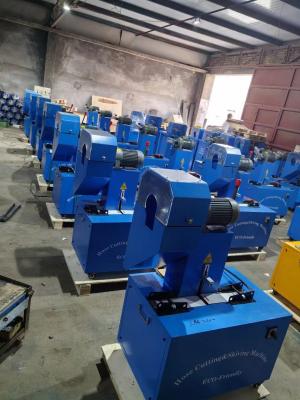 China Blue Colours 128 KG And Size Is 850*600*1200mm Special Features Hydraulic Hose Cutter Machine For Automatic Cutting for sale