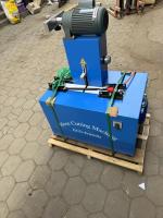 China Dust free Blue Skiving And 4 Layers Electric Rubber Hose Cutting Machine With Advanced And User Friendly Button Control for sale