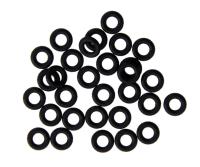 China Black Silicone Raw Material Compression Molding Technology Rubber O Rings Seals For Higher Pressure Range for sale
