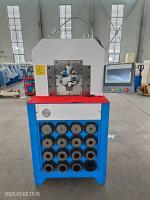 China Ultra-Thin 2 Inch PLC Control Systerm 300 Pieces / Hour Without Fast Change Moulds Tools Hydraulic Hose Pressing Machine Hydraulic Fitting Press Big Elbow for sale