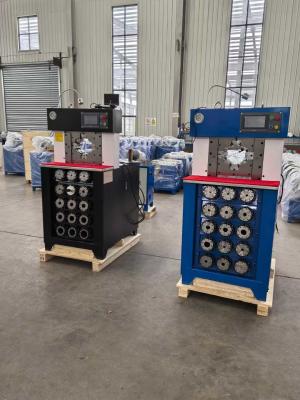 China 3 Inch Upgrade PLC Control System Fast Change Mould Tool Hose Crimping Machine Process With Withhold Faster  Crimping Force 1500T for sale