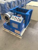 China 2 Inch Electric Blue Color Automatic Hose Swaging Machine With Rack And Fast Change Mould Tools Portable Hydraulic Crimper High Pressure for sale