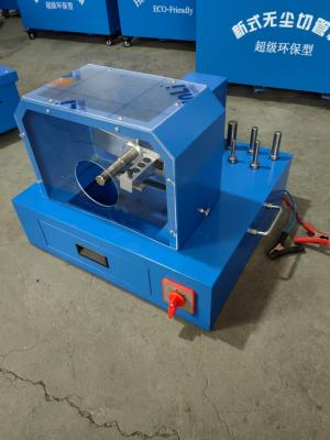 China Electric 12v 1/4'' To 2'' Hose Size Hydraulic Hose Skiving Machine With Motor Power 0.4 Kw Hose Peeling Machine Car Loading for sale