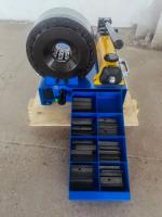 China 1 Inch Manual Hydraulic Hose Crimping Machine Crimping Range From 6mm To 25mm Blue Colour With 7 Dies For Hydraulic Applications for sale