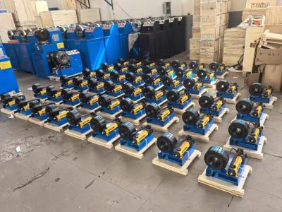 China Portable 1 Inch 6-25mm Manual Hose Crimping Machine / Hose Crimper Blue Color 10pcs/H Vehicle Hose Fitting Crimper for sale