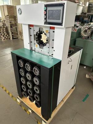 China 3-Inch Hydraulic Hose Crimping Machine with 15 Dies 6-76mm PLC Control for sale