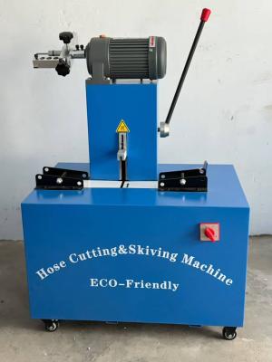 China 2-Inch Electric Rubber Hose Cutting and Skiving Machine 128kg 380V/220V for sale