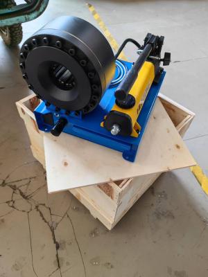 China Manual Hydraulic Hose Crimping Machine 6-25mm Blue Steel CE Certified for sale