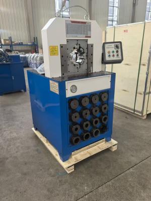 China 3 Inch Hydraulic Hose Crimping Machine with 110V/220V/380V/415V Voltage and 1 Year Warranty in Blue/White or Custom Color for sale