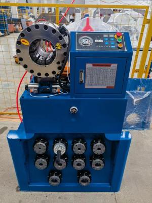 China 2 Inch 6-51/64mm Crimping Range Hydraulic Hose Crimping Machine Digital Control Systerm With Fast Change Mould Tool And Rack And 10 Interchangeable Dies for sale