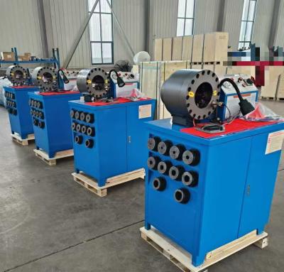 China 600T Crimping Force Rubber Hose Crimping Machine with 6-51mm Range and 10 Interchangeable Dies for Hydraulic Hose Crimper for sale