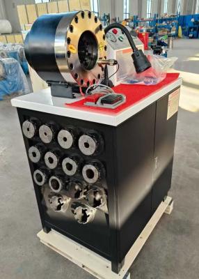 China 2 Inch 600T Crimping Force Rubber Hose Crimping Machine with 6-51mm Range and 10 Interchangeable Dies for sale