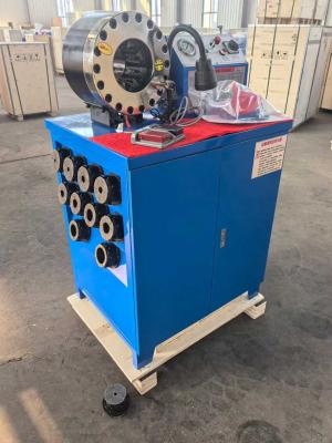 China 600T Crimping Force Rubber Hose Crimping Machine with 6-51mm Range and 10 Interchangeable Dies for sale