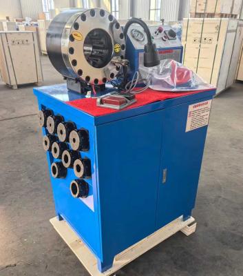 China 600T Crimping Force Rubber Hose Crimping Machine with 6-51mm Range and 10 Interchangeable Dies for sale
