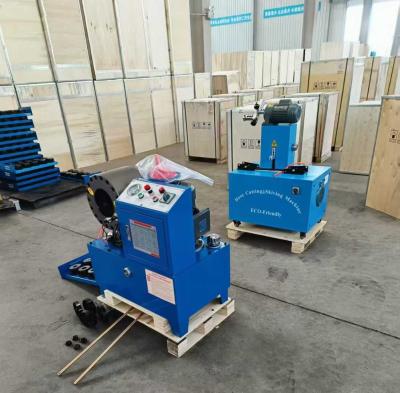 China DX68 Hydraulic Hose Crimper with 6-51mm Crimping Range 10 Dies and 200 Pcs Per Hour Efficiency Hose Press Machine for sale