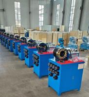 China 600T Crimping Force Rubber Hose Crimping Machine with 6-51mm Range and 10 Interchangeable Dies for sale