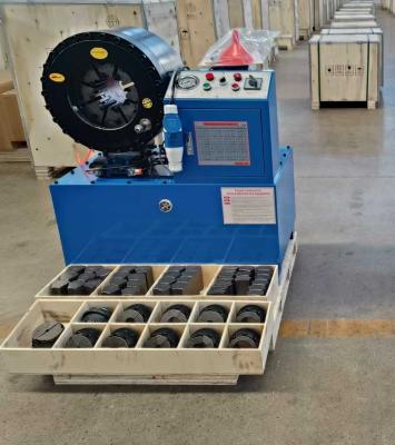 China Electric Hydraulic Hose Crimping Machine with 200pcs/H Capacity and 6-76mm Crimping Range for 800T Force for sale