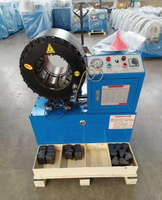 China 3 Inch Electric Hydraulic Hose Crimping Machine with 800T Crimping Force, 6-76mm Range, and 200pcs/H Capacity for sale