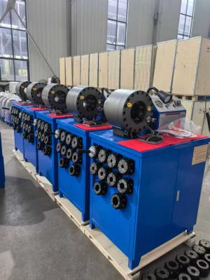 China 2 Inch 600T Crimping Force Rubber Hose Crimping Machine With 6-51mm Range And 10 Interchangeable Dies for sale