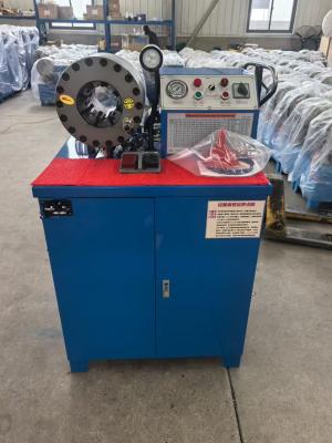 China 2 Inch Electric Rubber Hose Crimping Machine with 600T Crimping Force 6-51mm Range and 10 Interchangeable Dies for sale