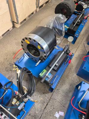China 600T Crimping Force Manual Hose Crimping Machine with 6-51mm Range and 10 Interchangeable Dies for Hydraulic Applications for sale
