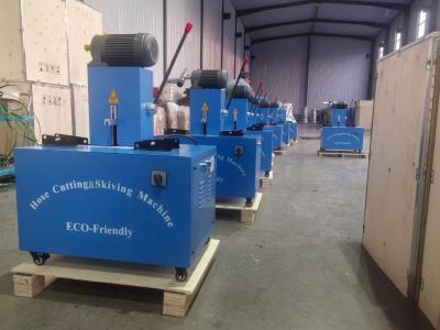 China Electric 6-51mm Hose Cutting and Skiving Machine with 220V/380V Voltage and 10 Interchangeable Dies for Industrial Use for sale