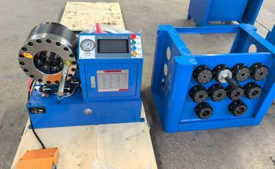 China 2 Inch Crimping Up To 2.5 Inch 6-51mm PLC Control Systerm Hydraulic Hose Crimping Machine With Fast Change Mould Tool And Rack And 10 Interchangeable Dies 220v/380v Voltage for sale