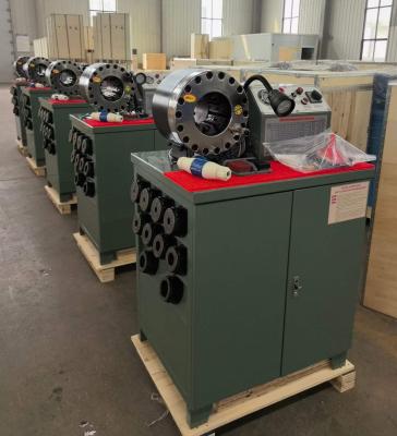 China 2 Inch 600T OEM Service Rubber Hose Crimping Machine Higher Model Green Color 220v/380v Voltage Apecial Electric Voltage With 6-51mm Range And 10 Interchangeable Dies for sale