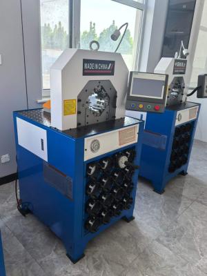 China 3 Inch Super Thickness Model 220v/380v Hydraulic Hose Crimping Machine PLC/botton Control System And 6-76mm Crimping Range 15 Dies For Hydraulic Applications for sale