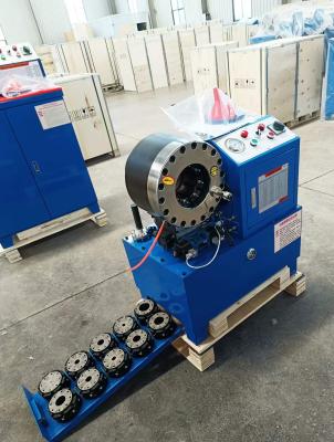 China 2 Inch DX68 Blue Color Electric Hydraulic Hose Crimper With Fast Change Mould Tools 6-51mm 10 Dies Accuracy And 200 Pcs Per Hour Efficiency for sale