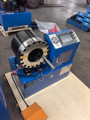 China 2 Inch Crimping Up To 2.5 Inch Range 6-51/64mm PLC Control Systerm Hydraulic Hose Crimping Machine With Fast Change Mould Tool And Rack And 10 Interchangeable Dies 220v/380v Voltage for sale