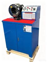 China 2 Inch 600T 31.5Mpa Rubber Hose Crimping Machine Higher Model Blue Color 220v/380v Voltage With 6-51mm Crimping Range And 10 Interchangeable Dies for sale