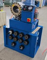 China 2 Inch Crimping Range Up To 51mm 2 Inch Crimping Range Hydraulic Hose Crimping Machine Botton Control Systerm With Fast Change Mould Tool And Rack And 10 Interchangeable Dies for sale