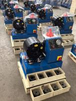 China 2 Inch Crimping Range Up To 51mm 2 Inch Crimping Range Hydraulic Hose Crimping Machine Botton Control Systerm With Fast Change Mould Tool And Rack And 10 Interchangeable Dies for sale