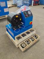 China 2 Inch Crimping Range Up To 51mm 2 Inch Crimping Range Hydraulic Hose Crimping Machine Botton Control Systerm With Fast Change Mould Tool And Rack And 10 Interchangeable Dies for sale