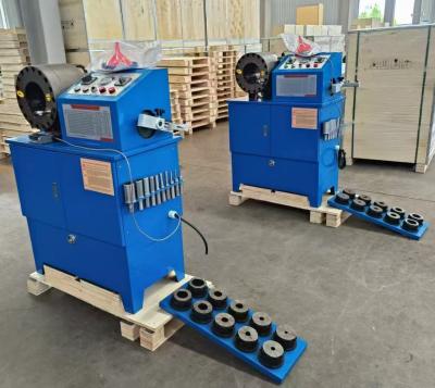 China 2 Inch From 6 To 51mm 10 Dies Hydraulic Hose Crimping Machine With Dual Functionality And Hose Skiving Machine 2 Functions Into One Machine Crimping/skiving For Robust Construction for sale