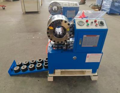 China 2 Inch DX68 Blue Color Electric Hydraulic Hose Crimper With Fast Change Mould Tools From 6mm To 51mm 10 Dies Accuracy And 200 Pcs Per Hour Efficiency for sale