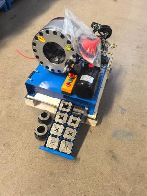 China 12V/24V Voltage Hydraulic Hose Crimping Machine with 600T Crimping Force 10 Dies and 6-51mm Range for Car Loading for sale
