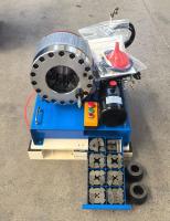 China 2 Inch 12V/24V Voltage Hydraulic Hose Crimping Machine With 600T Crimping Force 10 Dies And 6-51mm Range For Car Loading for sale