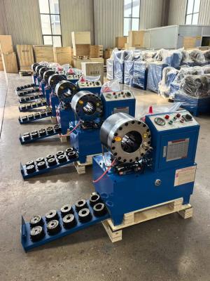 China 2 Inch DX68 Blue Color Electric Hydraulic Hose Crimper Without Fast Change Mould Tools From 6mm To 51mm Different Voltage 10 Dies Accuracy And 200 Pcs Per Hour Efficiency for sale