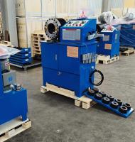 China 6-51mm 2 Inch Blue Color 10 Dies Hydraulic Hose Crimping Machine With Dual Functionality And Hose Skiving Machine 2 Functions Into One Machine Crimping/skiving For Industrial Applications for sale