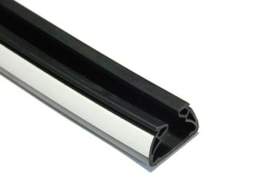 China Water-proof U Shaped Rubber Seals , EPDM Solid Seal with White Strips for sale