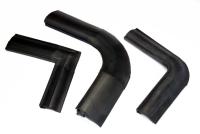 China Molded EPDM Rubber Corners for Rail Vehicle Window Seals Fire Resistant DIN5510 for sale